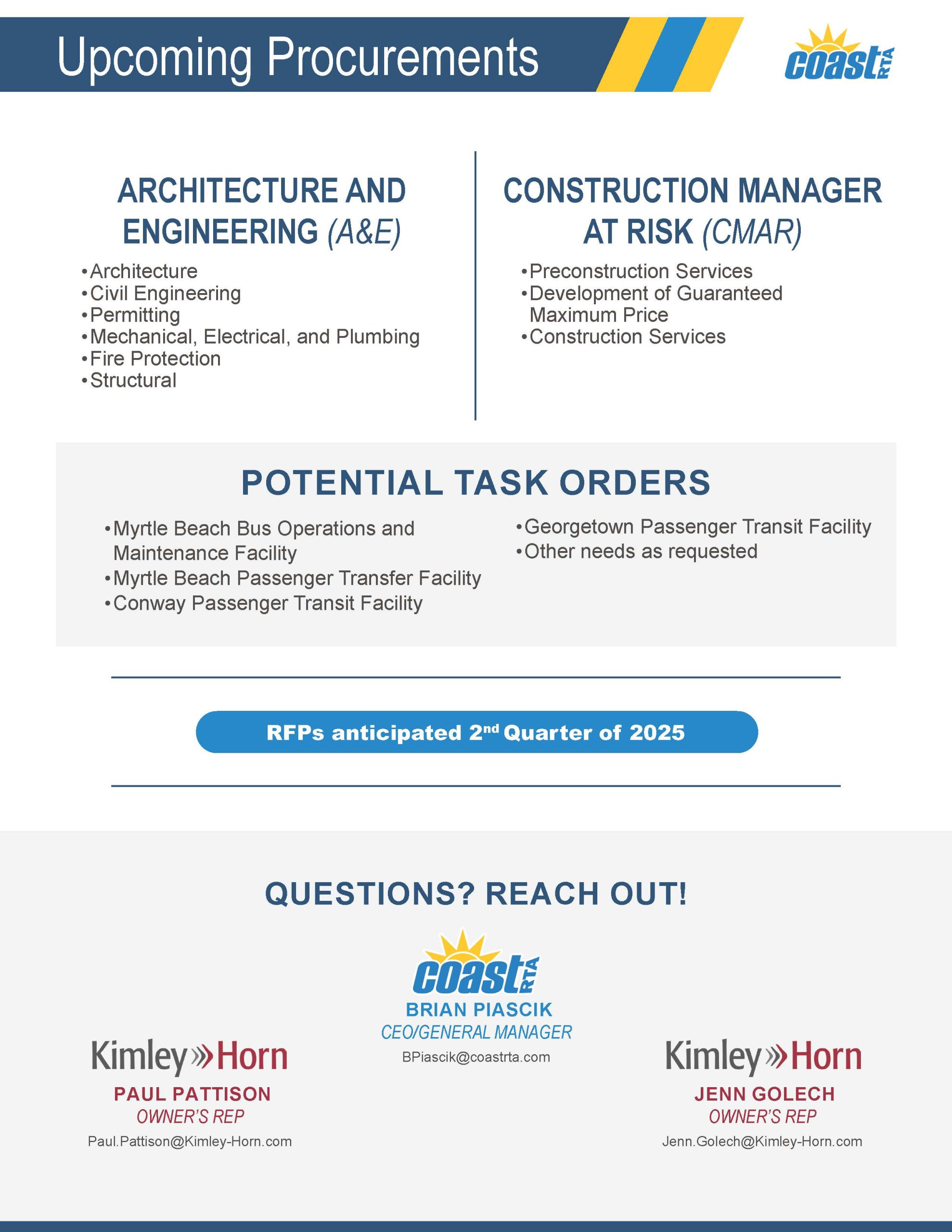 Open Solicitations - Coast RTA